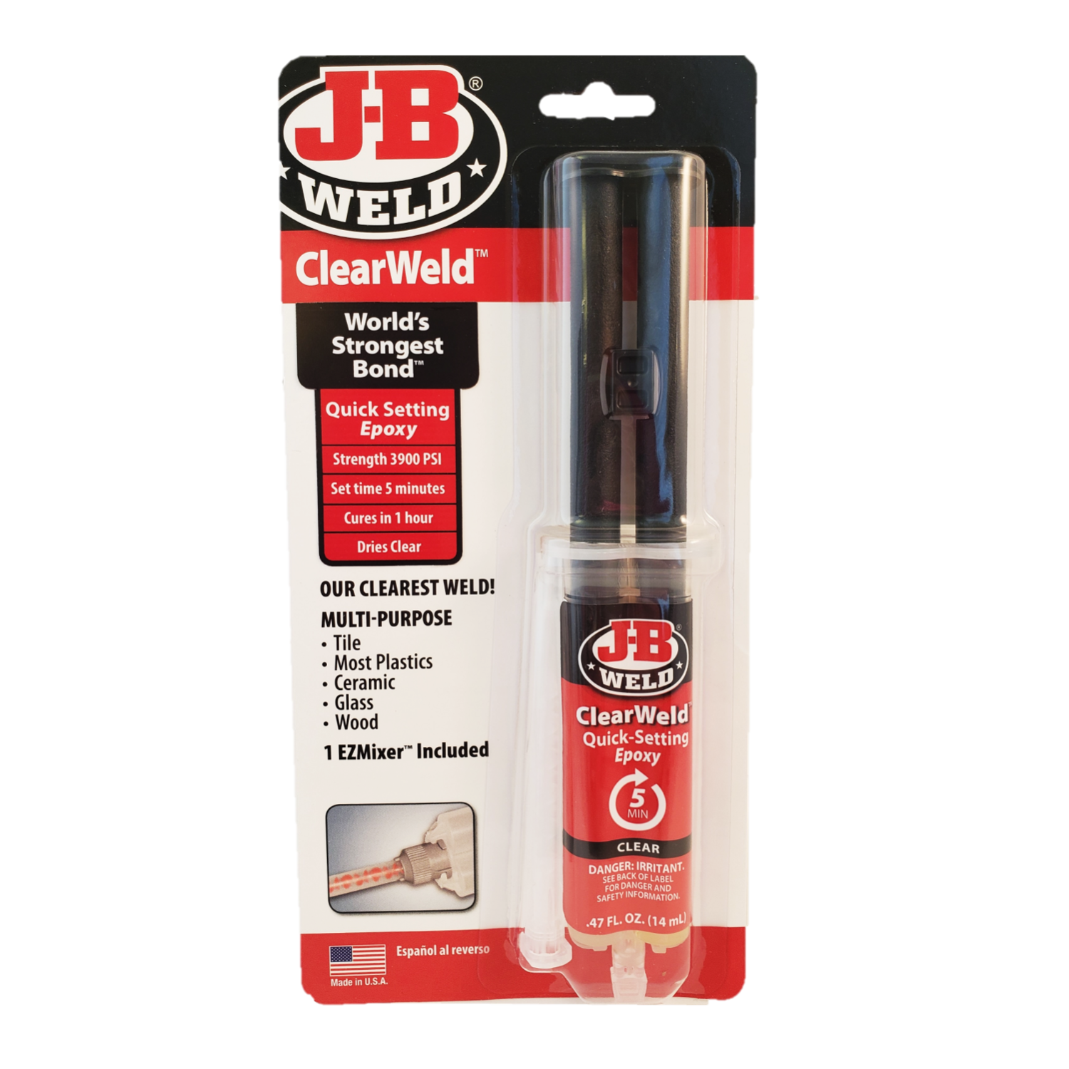 JB Weld Clear Weld 5 Minute Clear Epoxy– Central Paints Trade