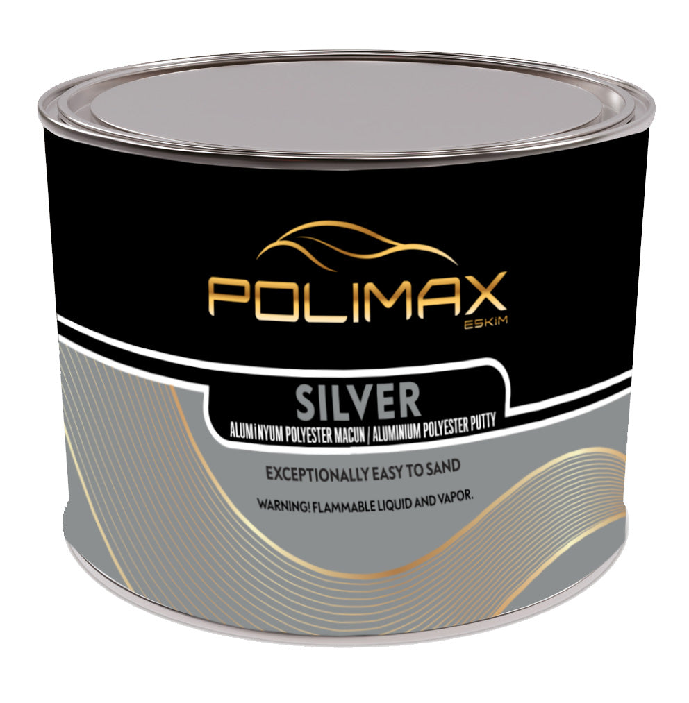 Polimax Silver Alu Body Filler 1 Litre - Easy To Sand.– Central Paints ...
